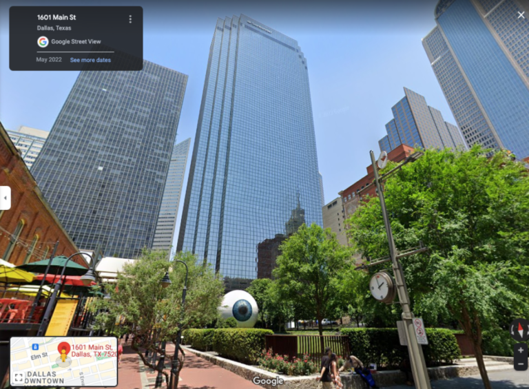 The Giant Eyeball in Dallas: A History of the Big Blue Eye